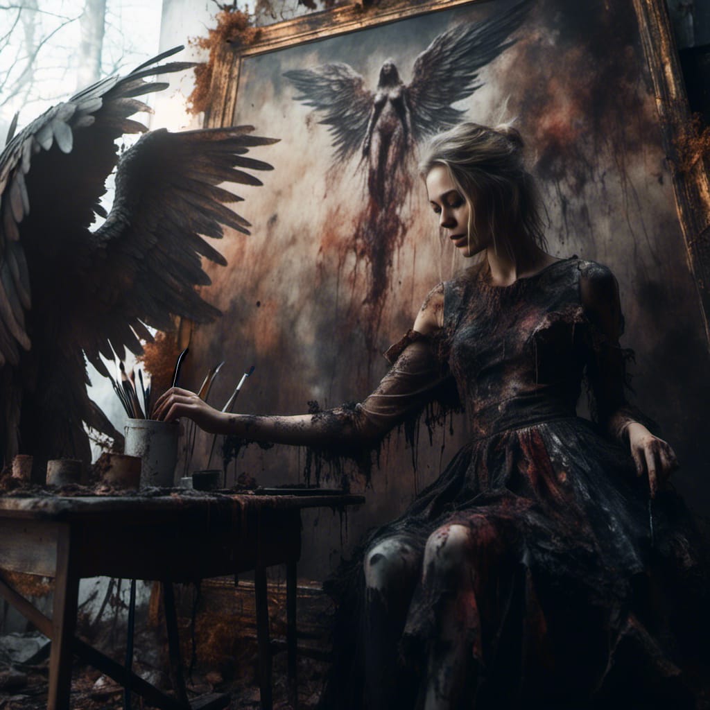 Dark Angel Fantasy Art | Brood of Angels